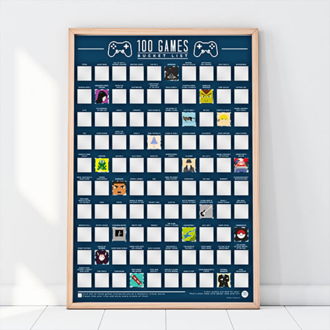 Bucket List Poster - 100 Video Games | Spectrum Store: Family Lifestyle ...