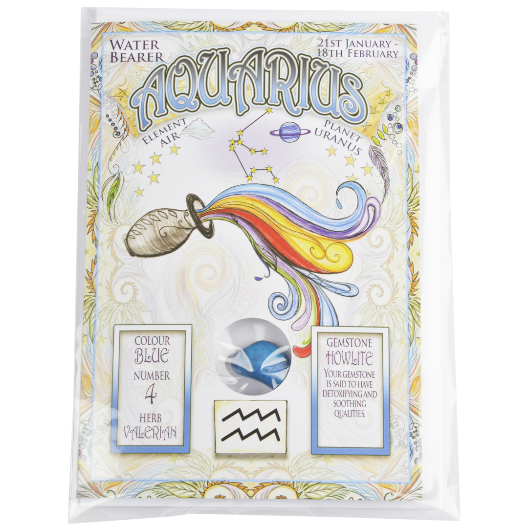 Zodiac Cards with Gemstones - Aquarius | Spectrum Store: Family ...