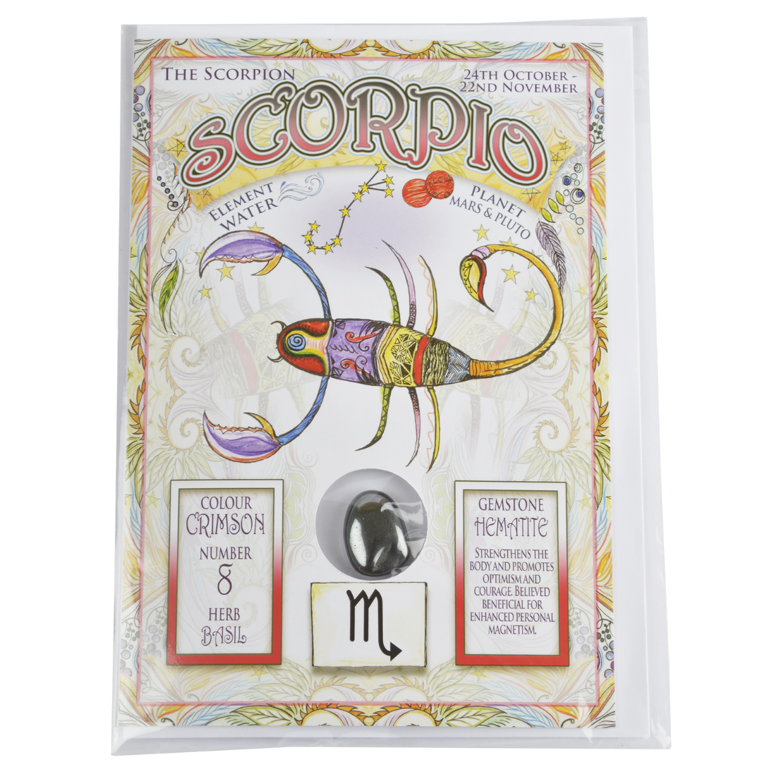 Zodiac Cards with Gemstones - Scorpio | Spectrum Store: Family ...