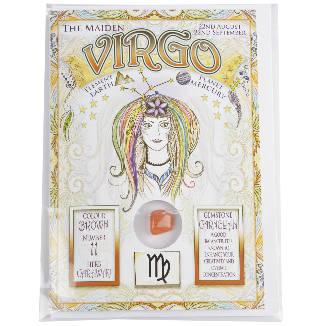 Zodiac Cards with Gemstones - Virgo | Spectrum Store: Family Lifestyle ...