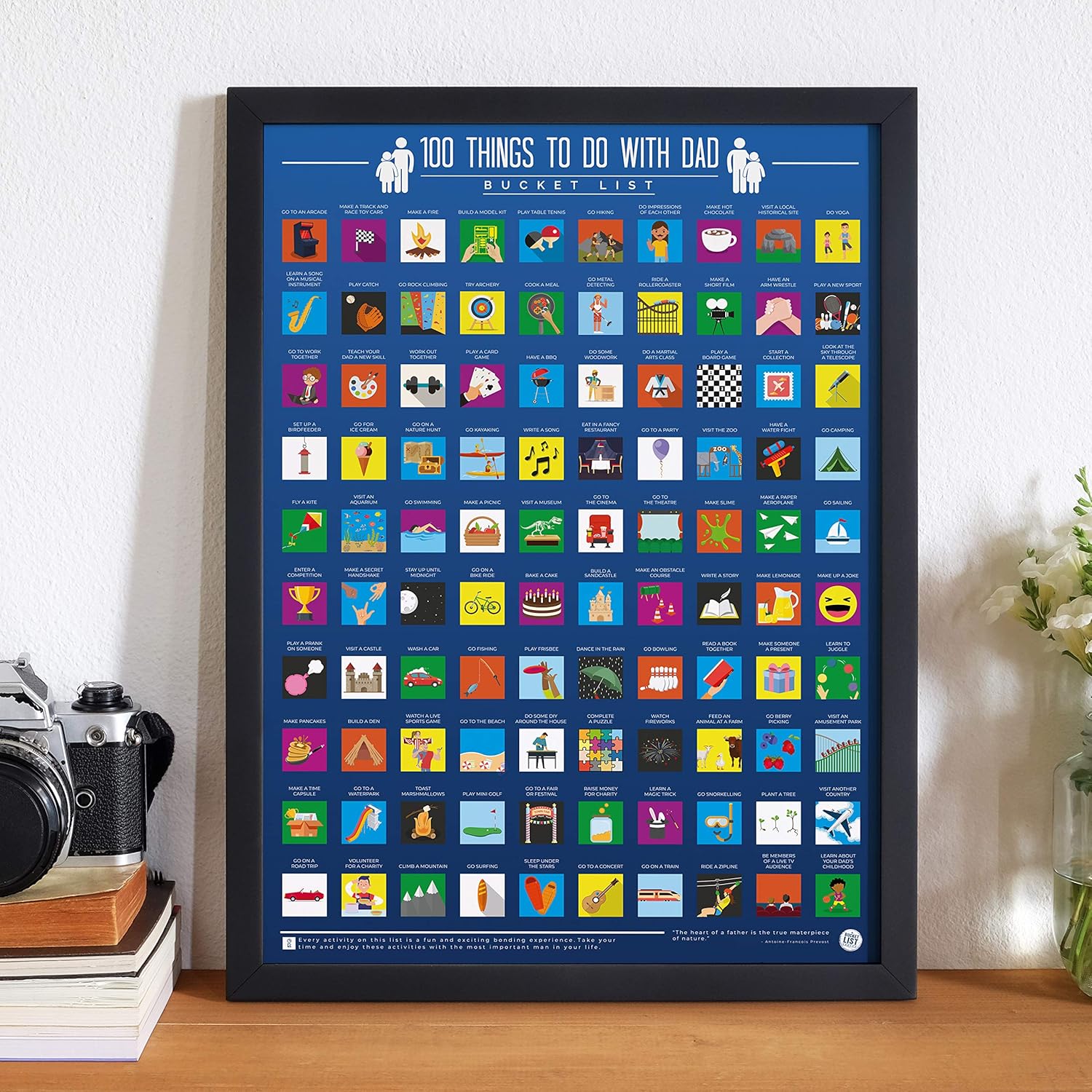 Bucket List Poster - 100 Things To Do With Dad | Spectrum Store: Family ...