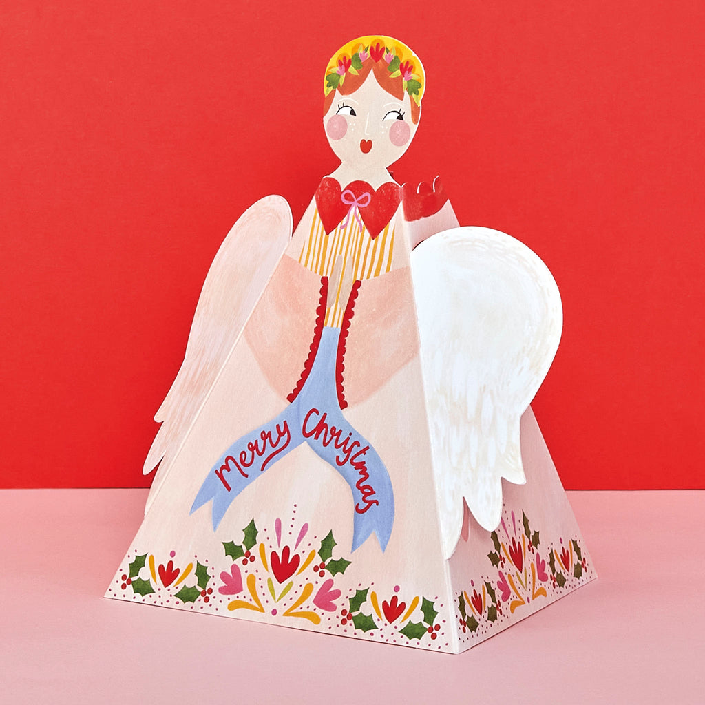 Merry Christmas -3D Folding Angel Card | Spectrum Store: Family ...
