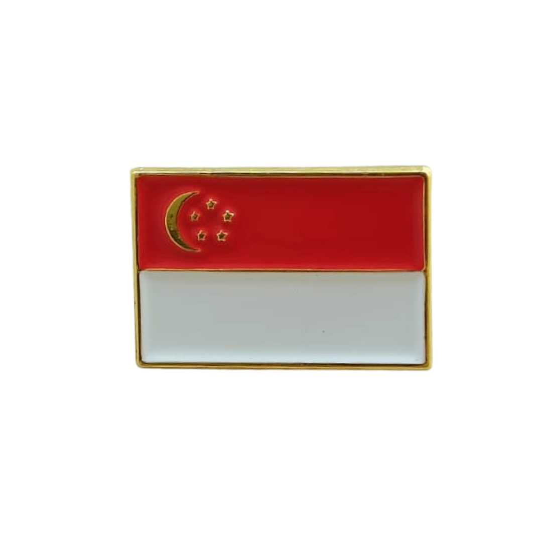 Enamel Pin - Singapore Flag | Spectrum Store: Family Lifestyle Store