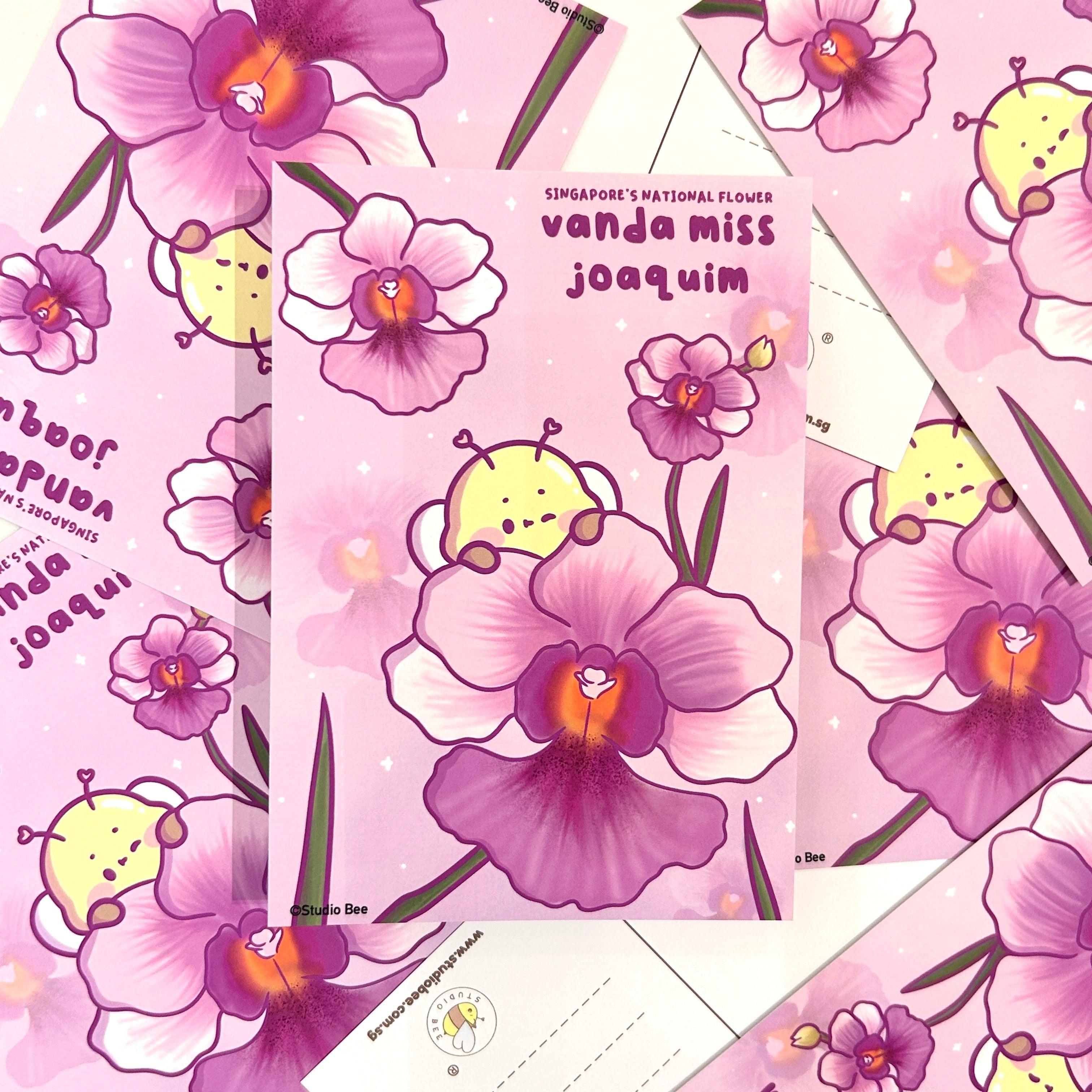 Vanda Miss Joaquim Postcard For Kids