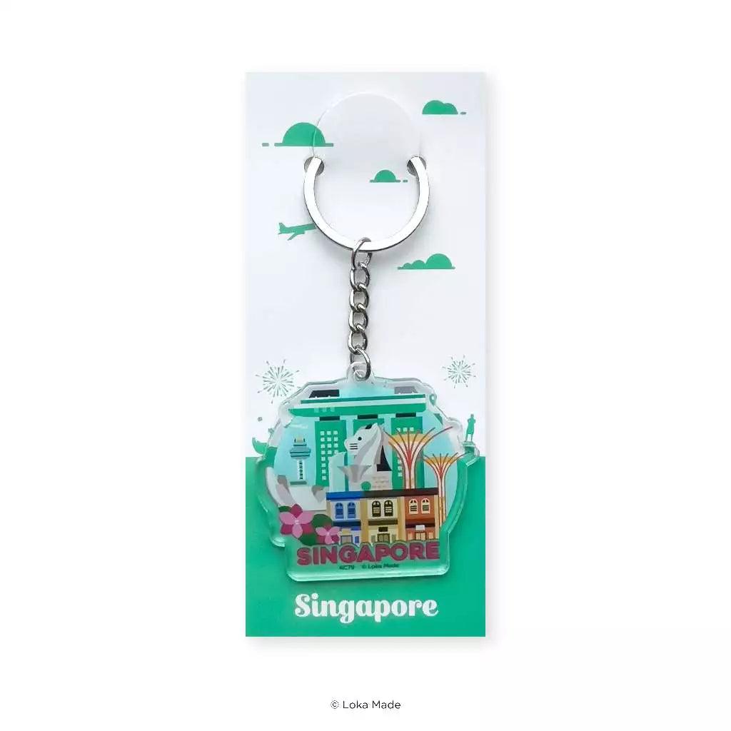 Singapore Keychain - Buzzing Singapore | Spectrum Store: Family ...