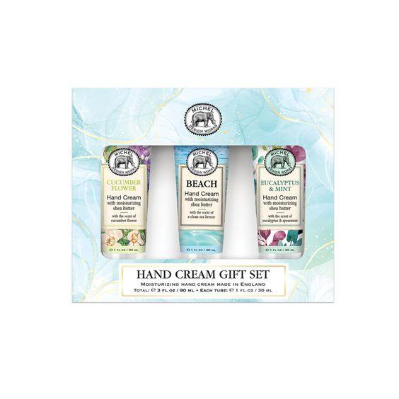 Small Hand Cream Gift Set: Cucumber Flower, Beach, Eucalyptus & Mint ...