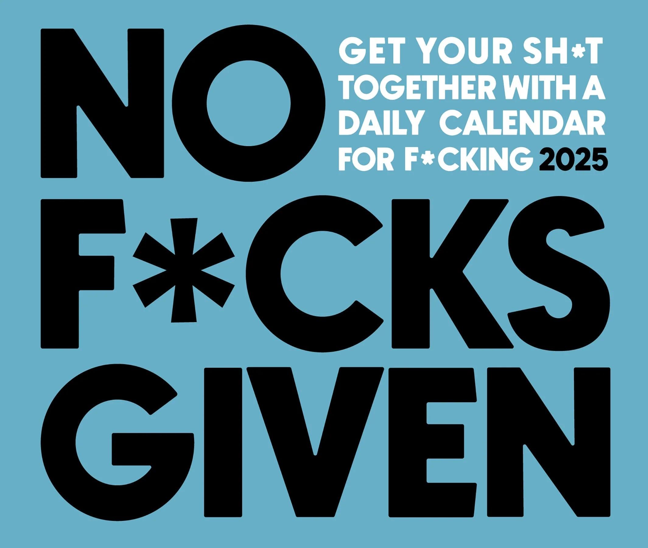 No F*cks Given 2025 Box Calendar | Spectrum Store: Family Lifestyle Store