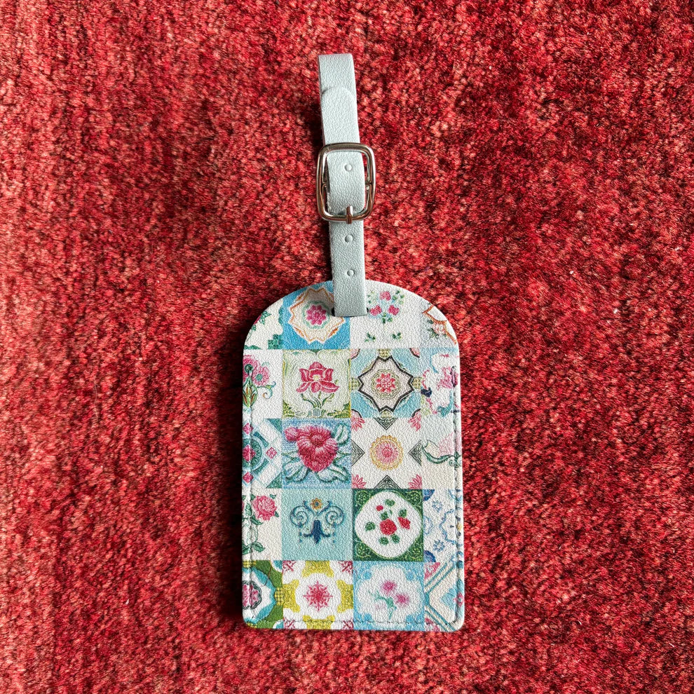 Peranakan Tiles Luggage Tag | Spectrum Store: Family Lifestyle Store
