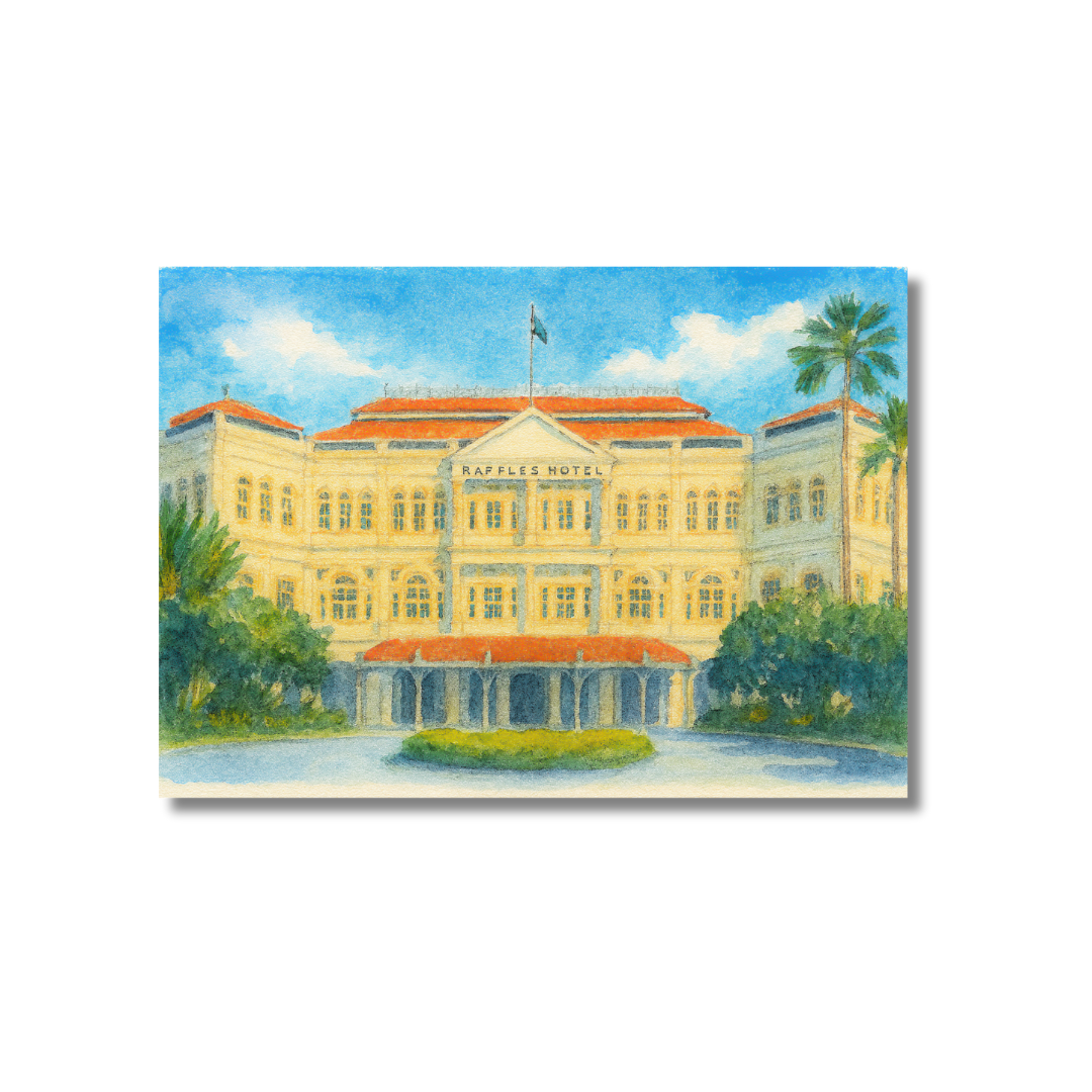 Singapore Postcard - Raffles Hotel | Spectrum Store: Family Lifestyle Store