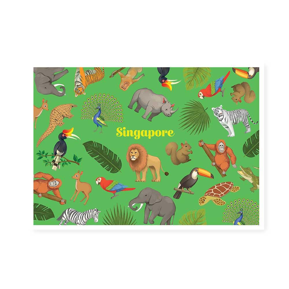 Singapore Series Postcard - The Fauna of Singapore | Spectrum Store ...