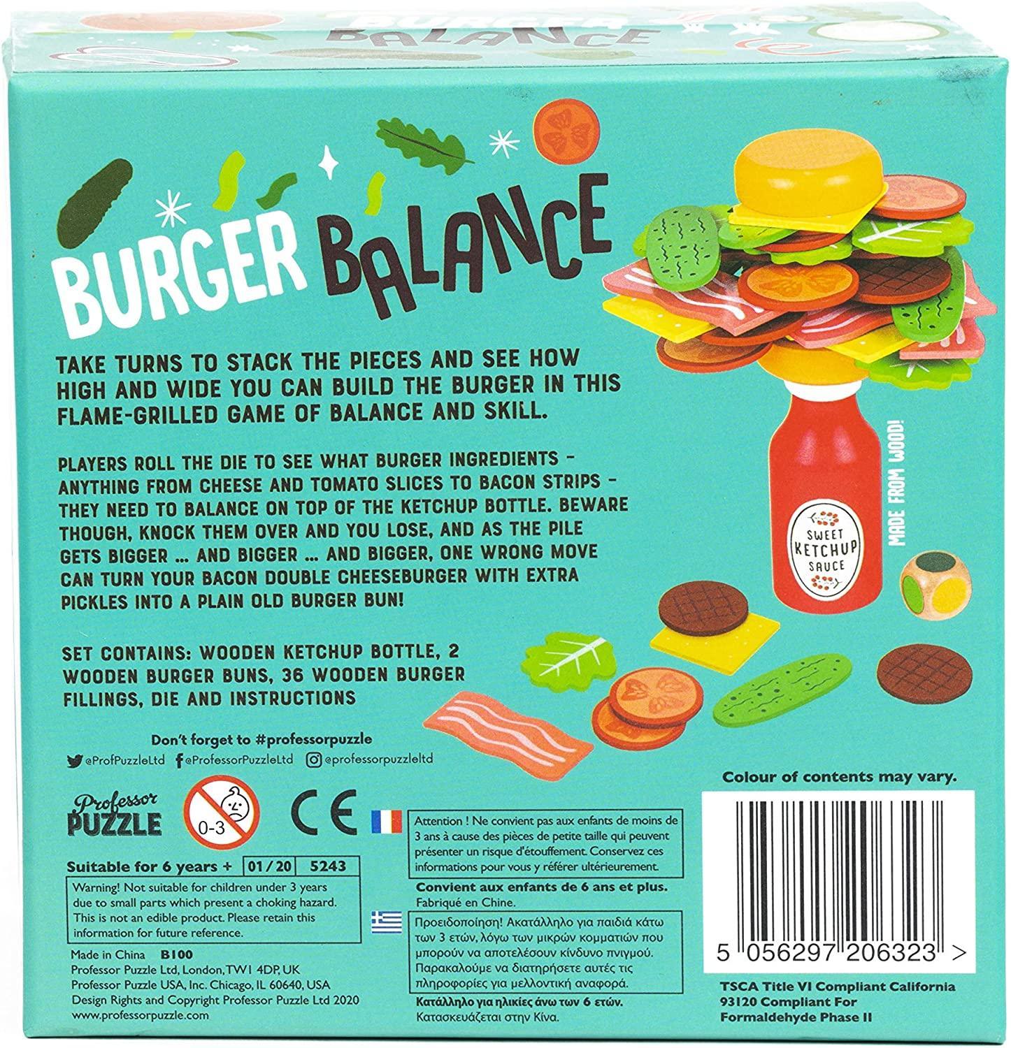 Burger Balance Game For Kids