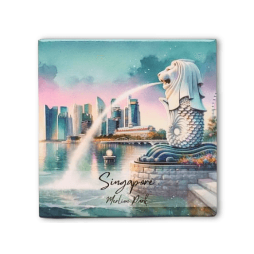 Singapore Fridge Magnet - Merlion Park For Kids