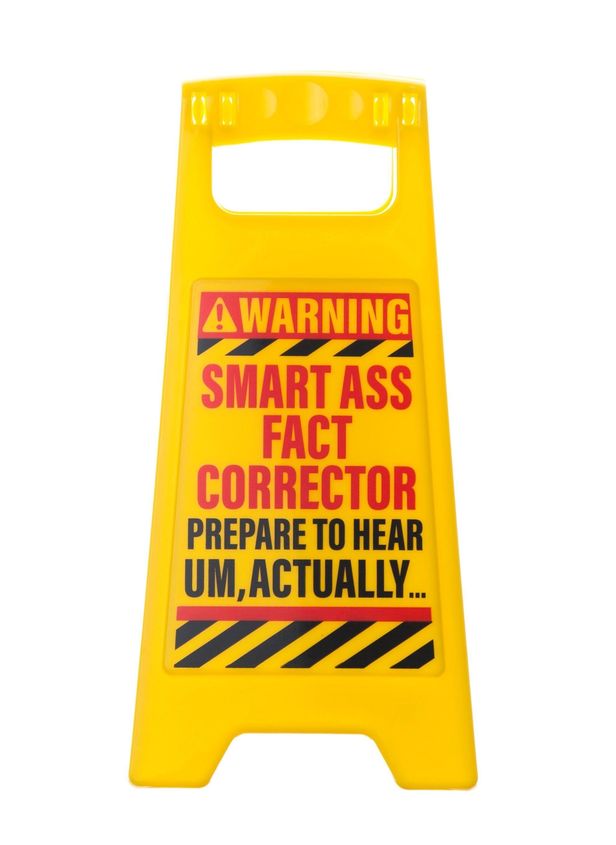 Desk Warning Sign - Smart Ass | Spectrum Store: Family Lifestyle Store