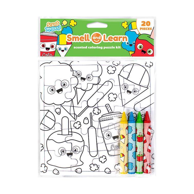 Smell & Learn Colouring Puzzles: Fair Food For Kids