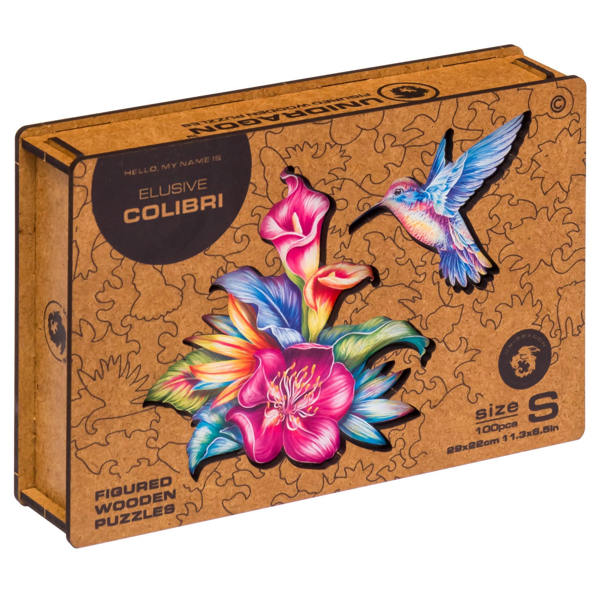 Wooden Puzzle: Elusive Colibri (Small/Medium) | Spectrum Store: Family ...
